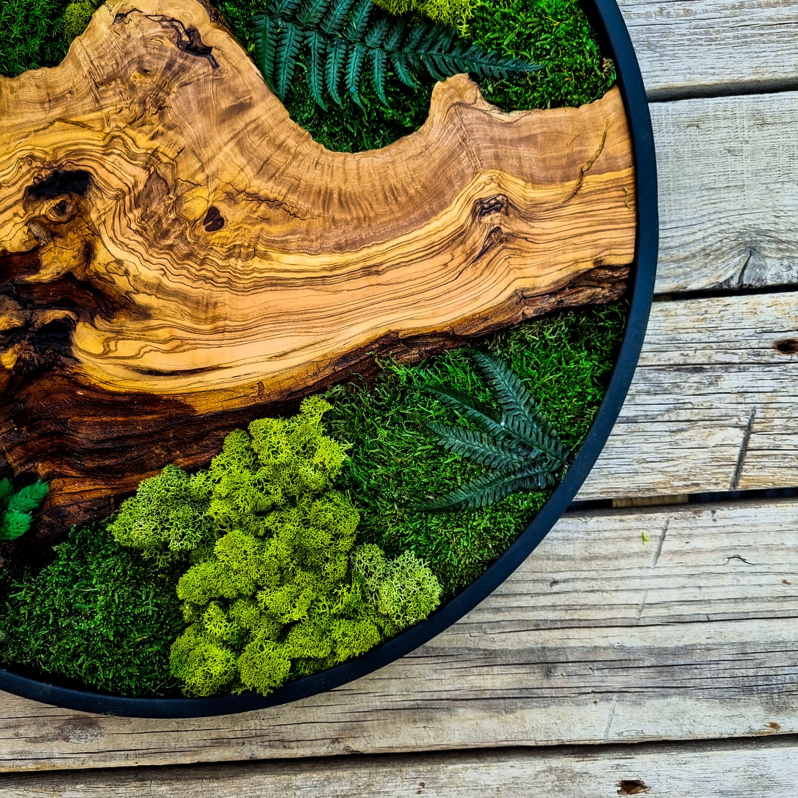 Bespoke Moss Wall Decor Custom Made Moss Wood Wall Art - Etsy