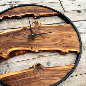 Custom Made Wood Wall Clock - Rustic & Unique Home Decor - Housewarming ...