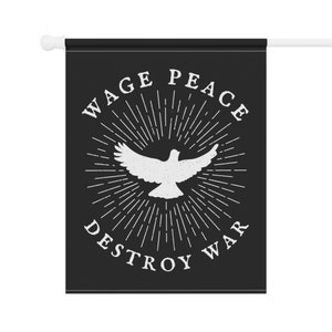 Antiwar Peace Dove Hippie Progressive Leftist Banner Anarchist Stop ...