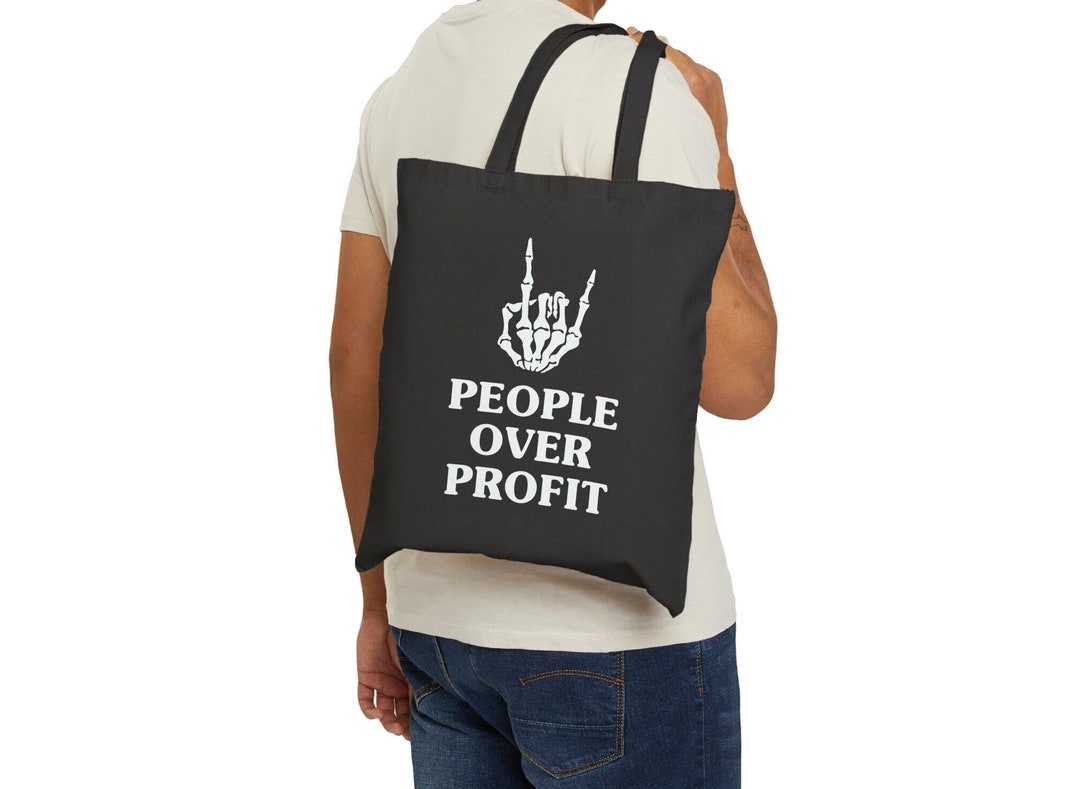People Over Profit Punk Rock Skeleton Progressive Leftist Liberal Mom ...