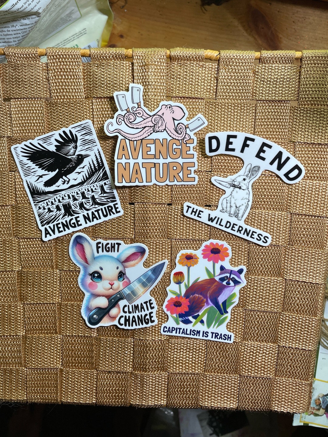 Protect Wildlife Stickers Save the Planet Decals Climate Activism ...