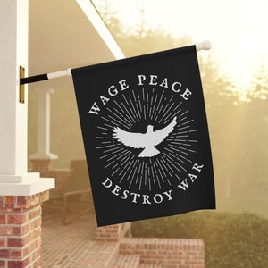 Antiwar Peace Dove Hippie Progressive Leftist Banner Anarchist Stop ...