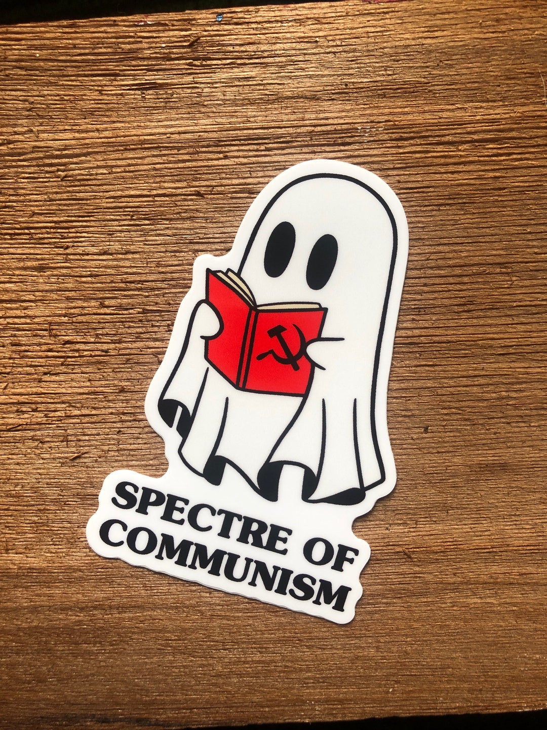Cute Marxist Ghost Decal Communist Manifesto Spooky Paranormal ...