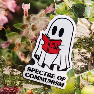 Cute Marxist Ghost Decal Communist Manifesto Spooky Paranormal ...