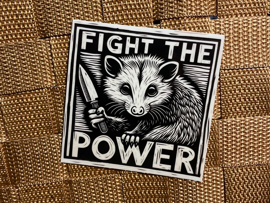 Possum Punk Decal Anarchist Fight the Power Leftist Anticapitalist ...