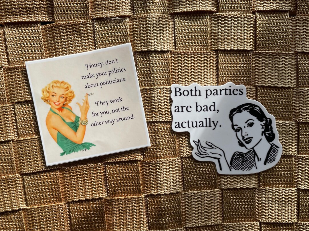 Funny Progressive Stickers Leftist Women Feminist Populist Democratic ...