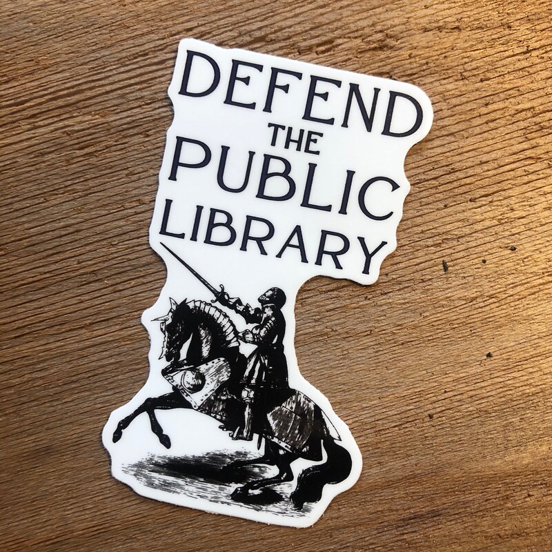 Defend Library Sticker - Etsy