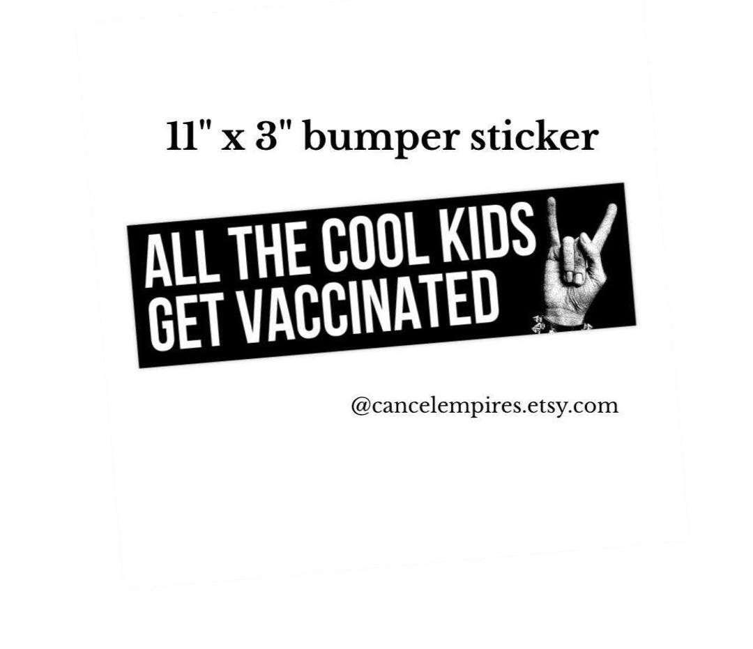 Vaccine Punk Bumper Sticker - Public Health - Etsy
