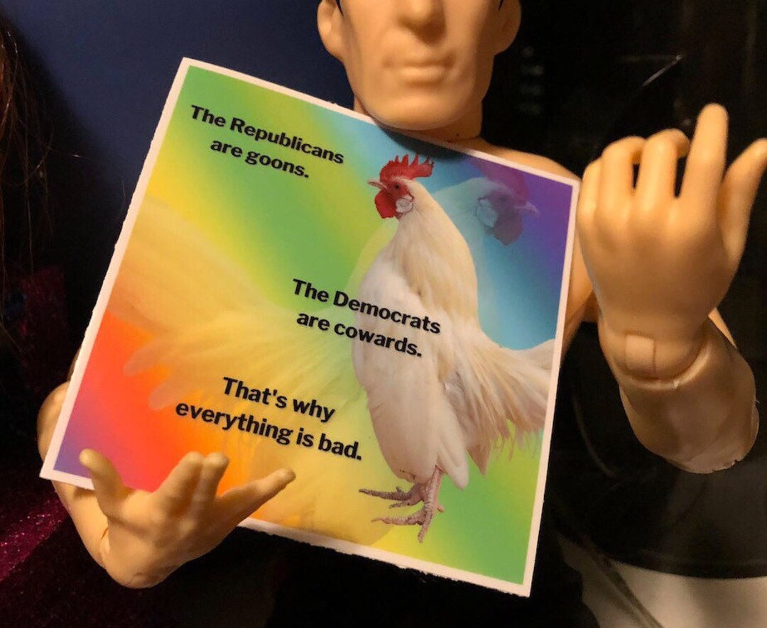 Rainbow Chicken Nonpartisan Both Parties Bad Cursed Timeline Leftist ...
