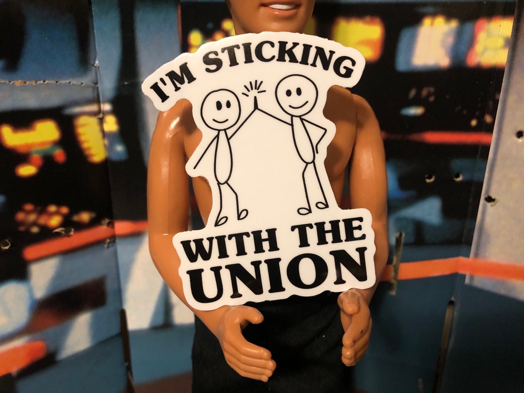 Union Strong Sticker High Five Cute Leftist General Strike Socialist ...