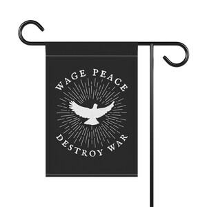 Antiwar Peace Dove Hippie Progressive Leftist Banner Anarchist Stop ...