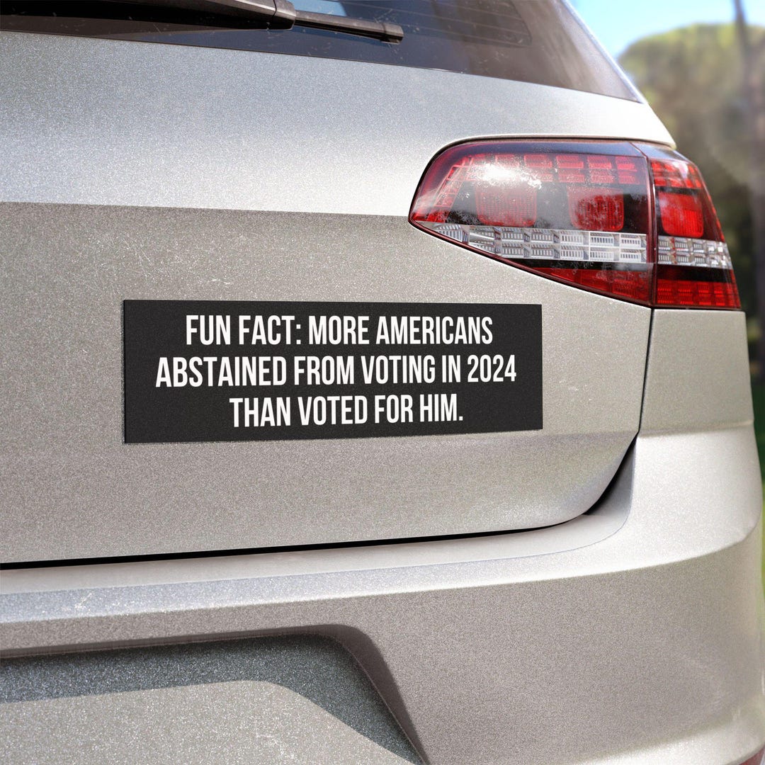 Vote Car Magnet Election Fact Hands off Democracy Fight Oligarchy Anti ...