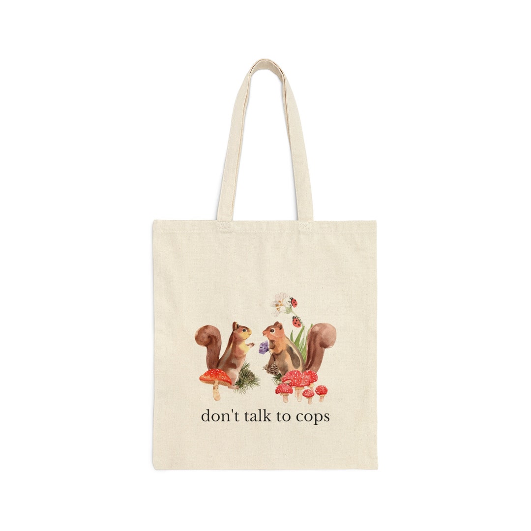 Cute Leftist Totebag Progressive Chipmunk Anarchist Abolition Punk ...