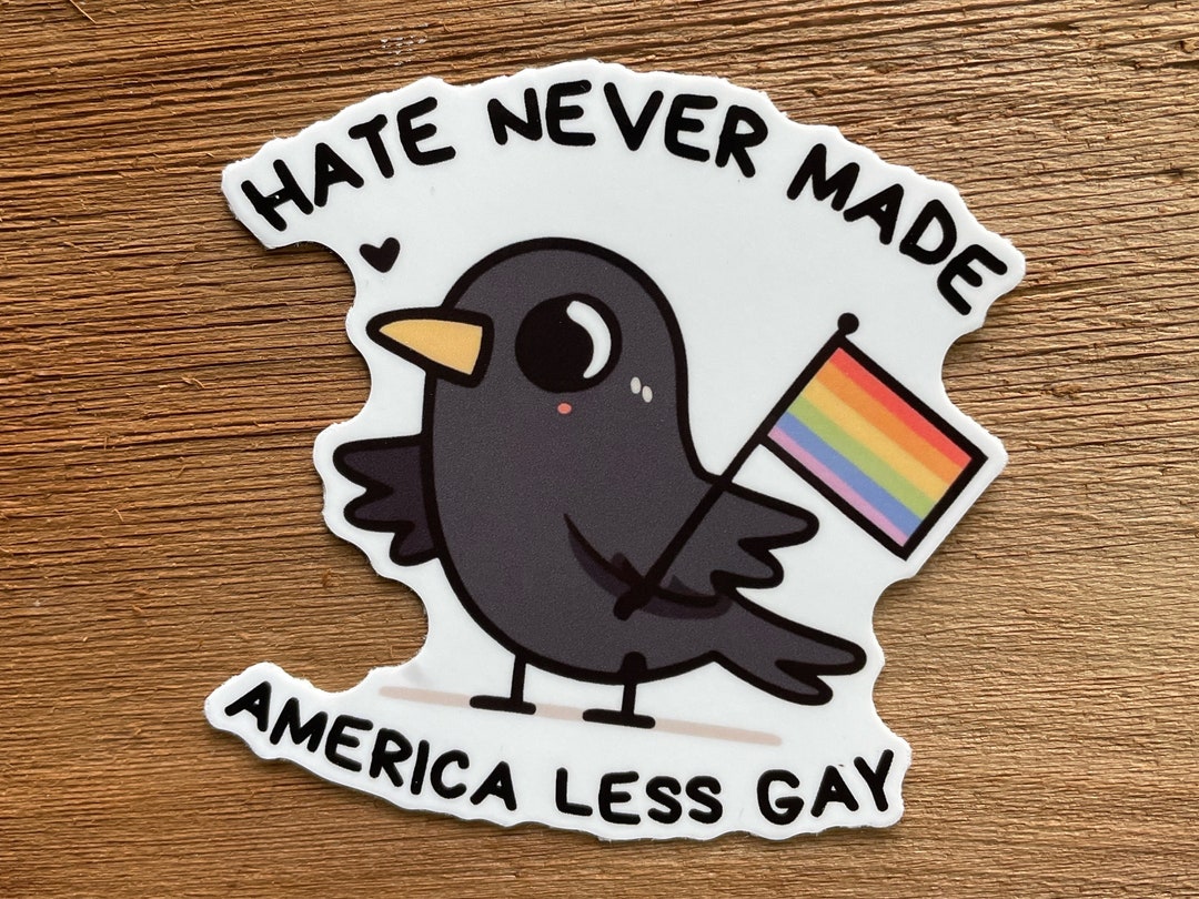 LGBTQ Pride Crow Progressive Leftist Raven Gay Marriage Lesbian Queer ...