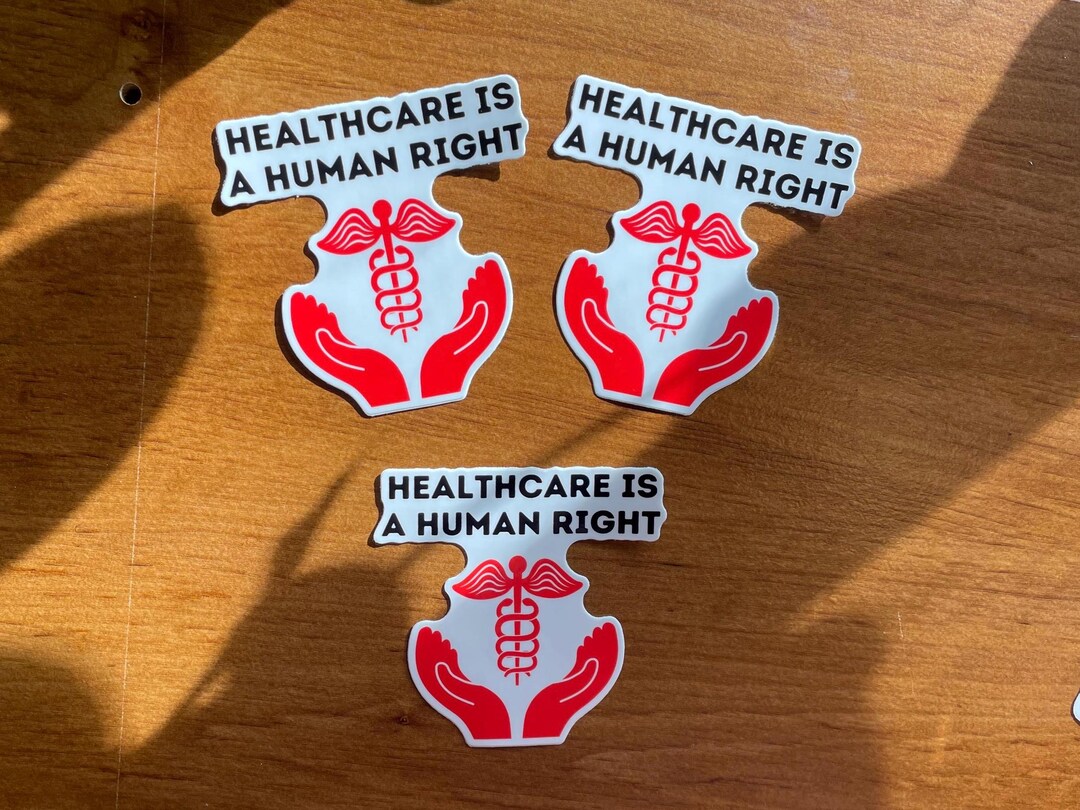 Healthcare is a Human Right Sticker Pack Progressive Socialist Leftist ...