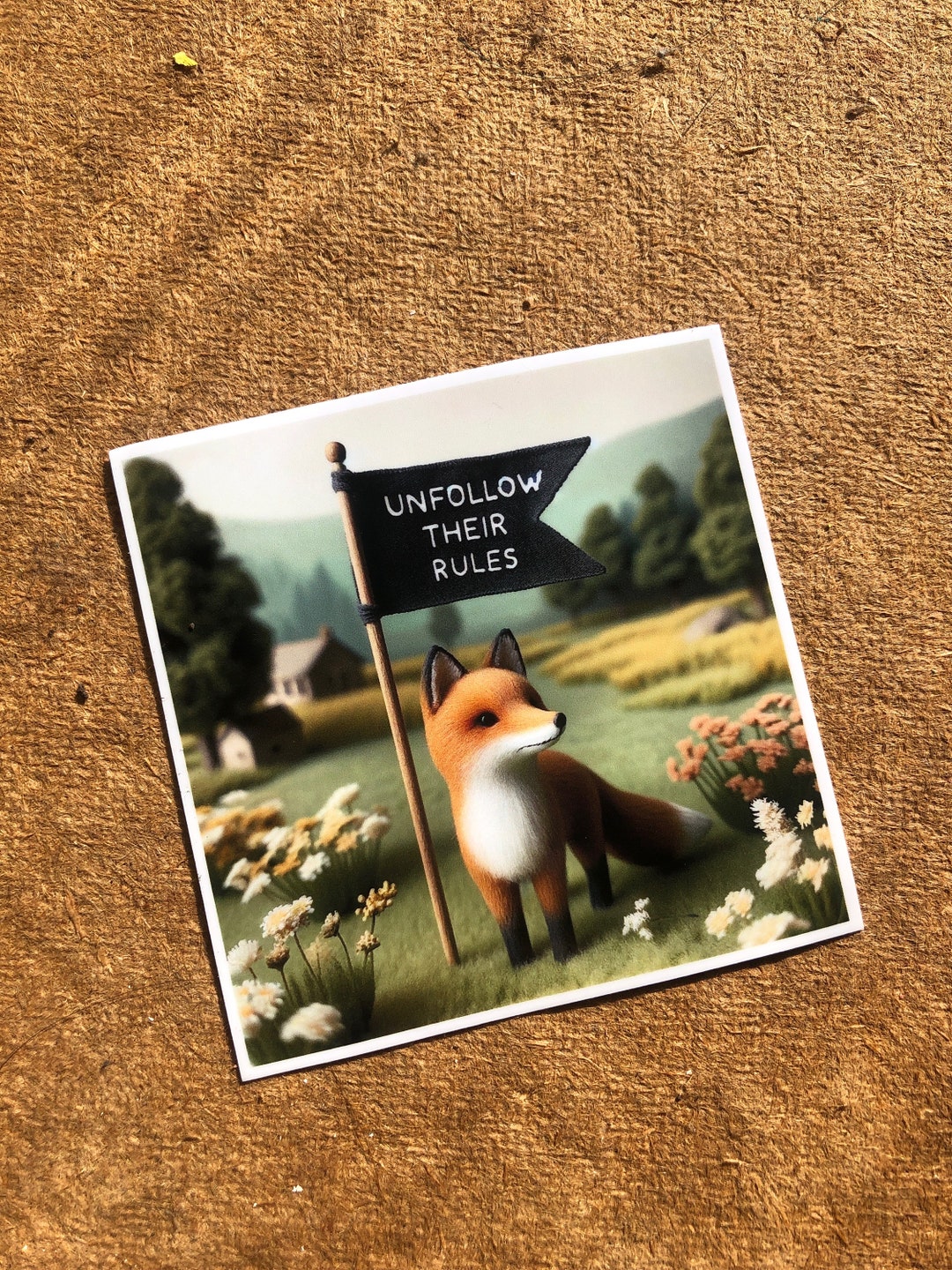 Cottagecore Anarchist Fox Become Ungovernable Cute Folk Punk Vinyl ...