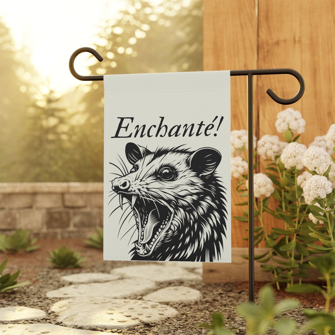 Unhinged Possum Yard Flag: Enchanted French Lawn Decor - Etsy