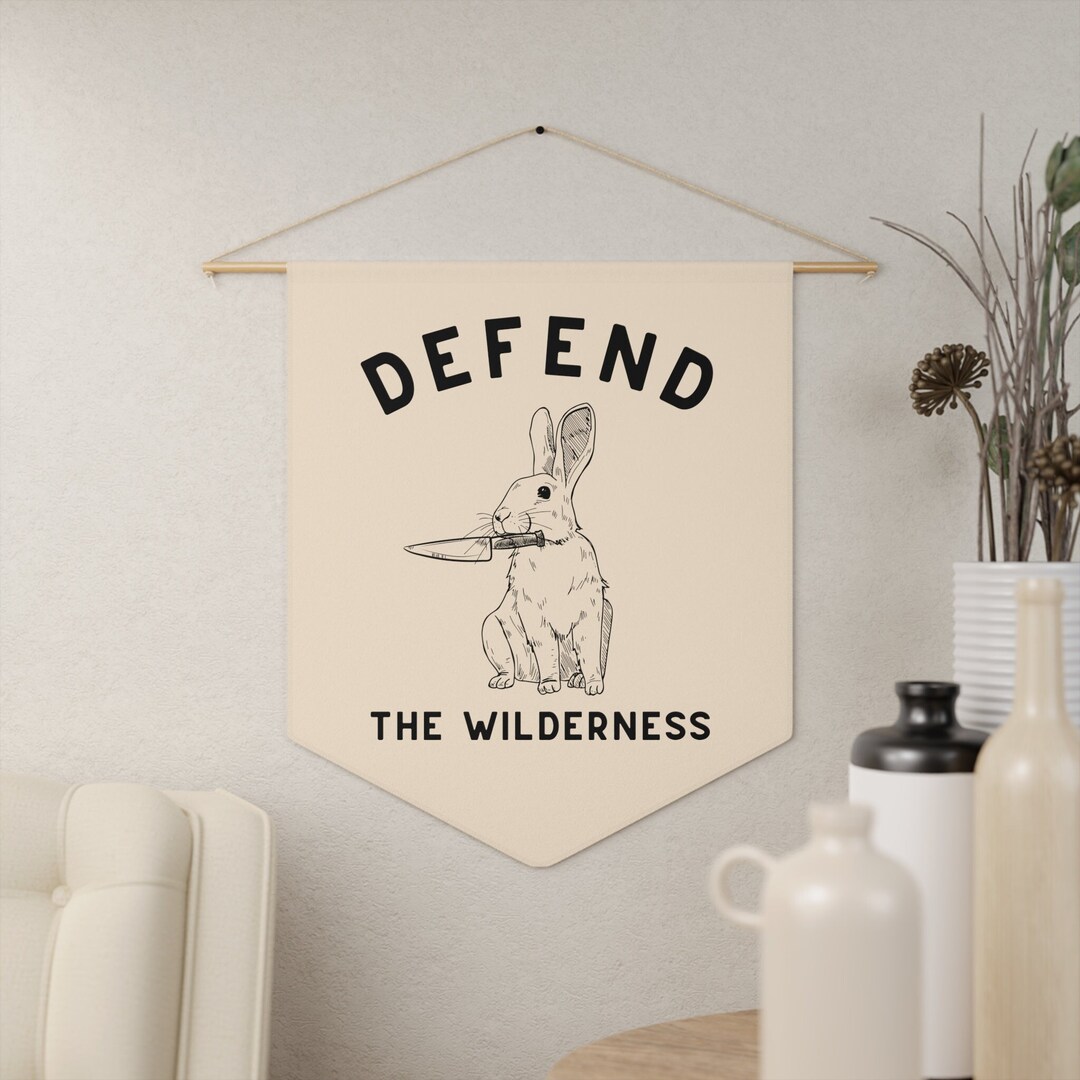 Defend the Wilderness Funny Bunny Rabbit Environment Science - Etsy