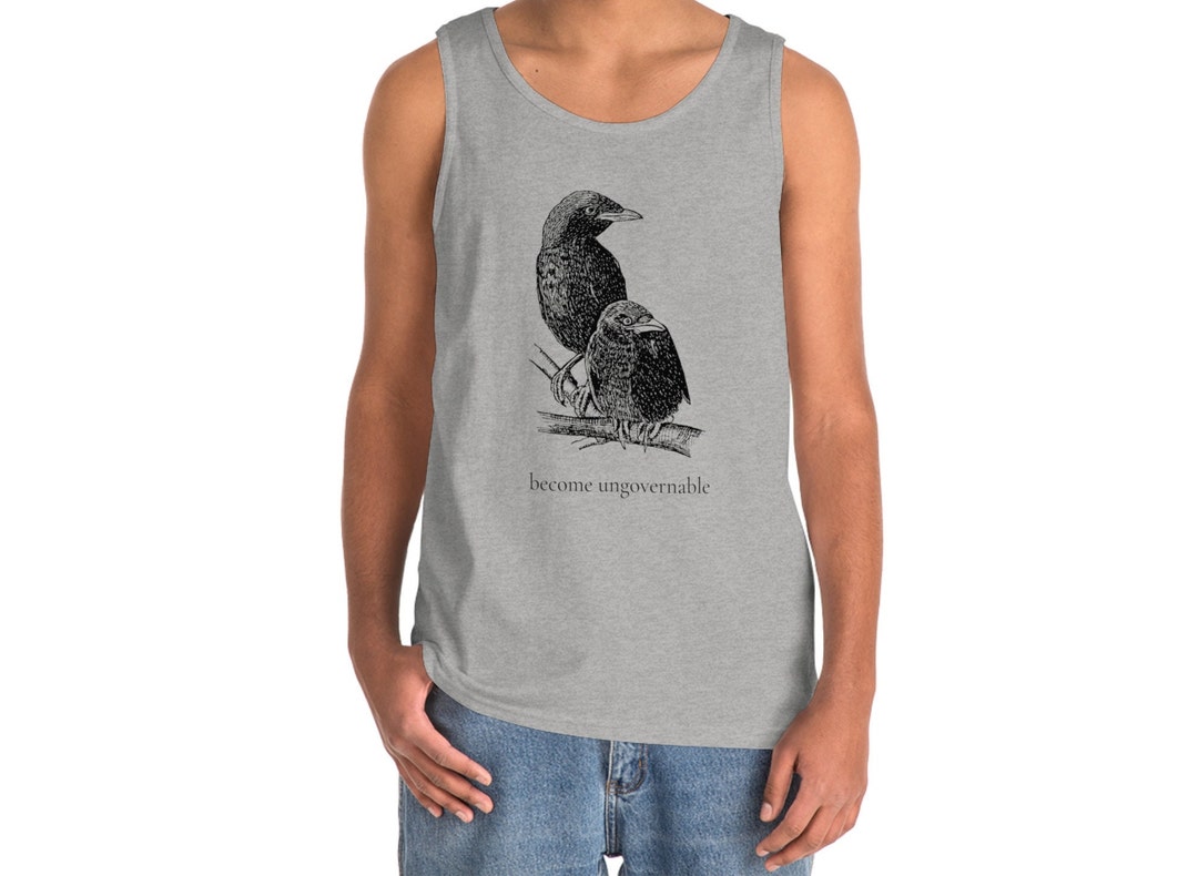 Become Ungovernable Anarchist Crow Leftist Punk Sleeveless Tank Top ...