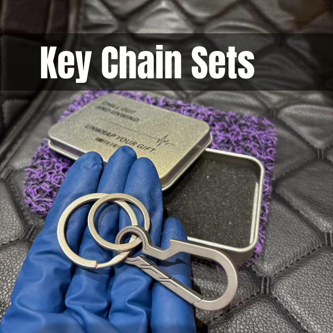 Titanium Swivel Clip Keychain With Bottle Opener - Gift Set - Etsy