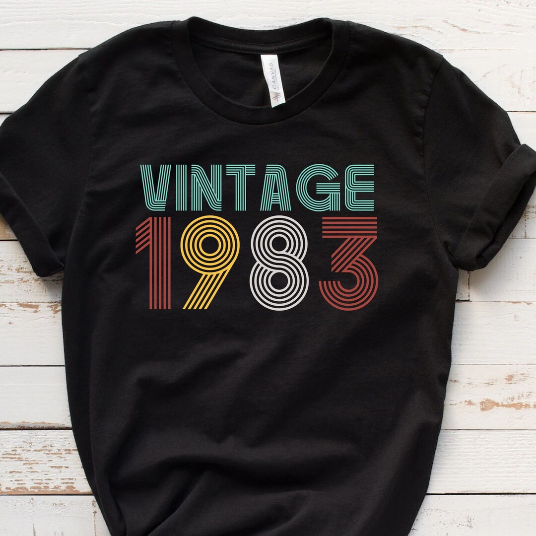 40th Birthday Shirt, Vintage 1983 Shirt, 40th Birthday Gift for Women ...