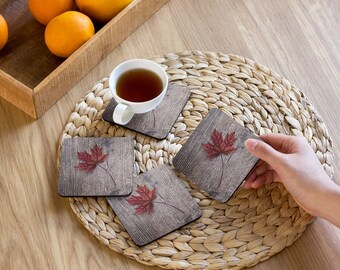 Autumn Leaf Coaster - Etsy