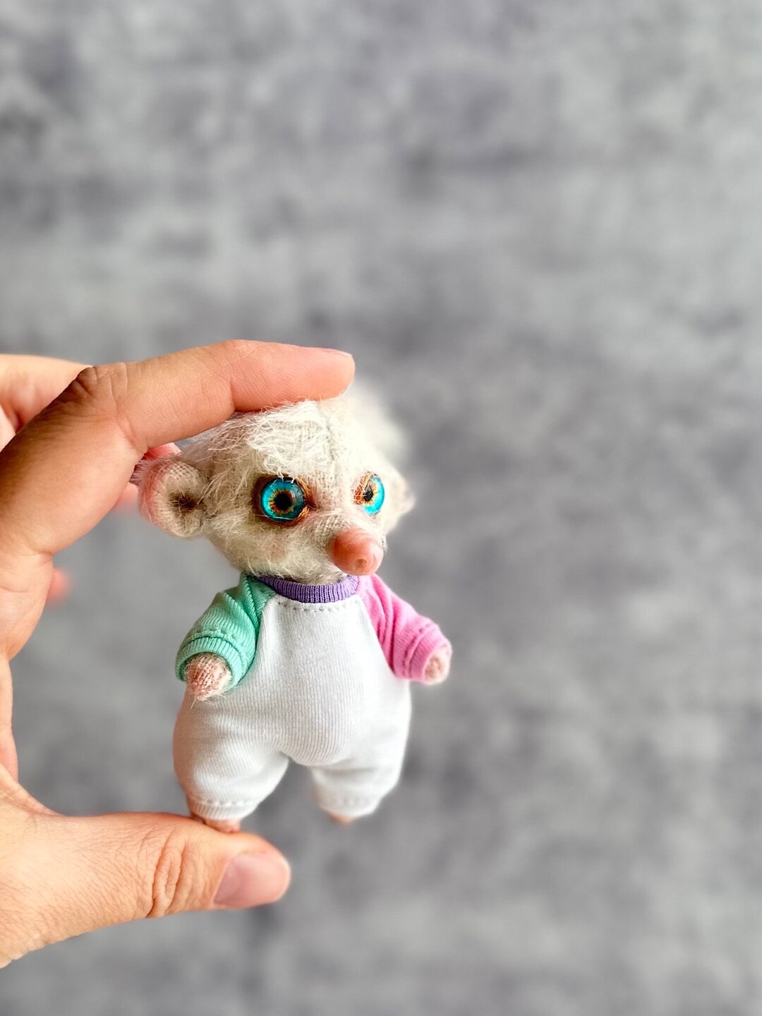 Baby Smoolp. Troll. OOAK Doll. Teddy Bear Doll. Handmade Doll. - Etsy