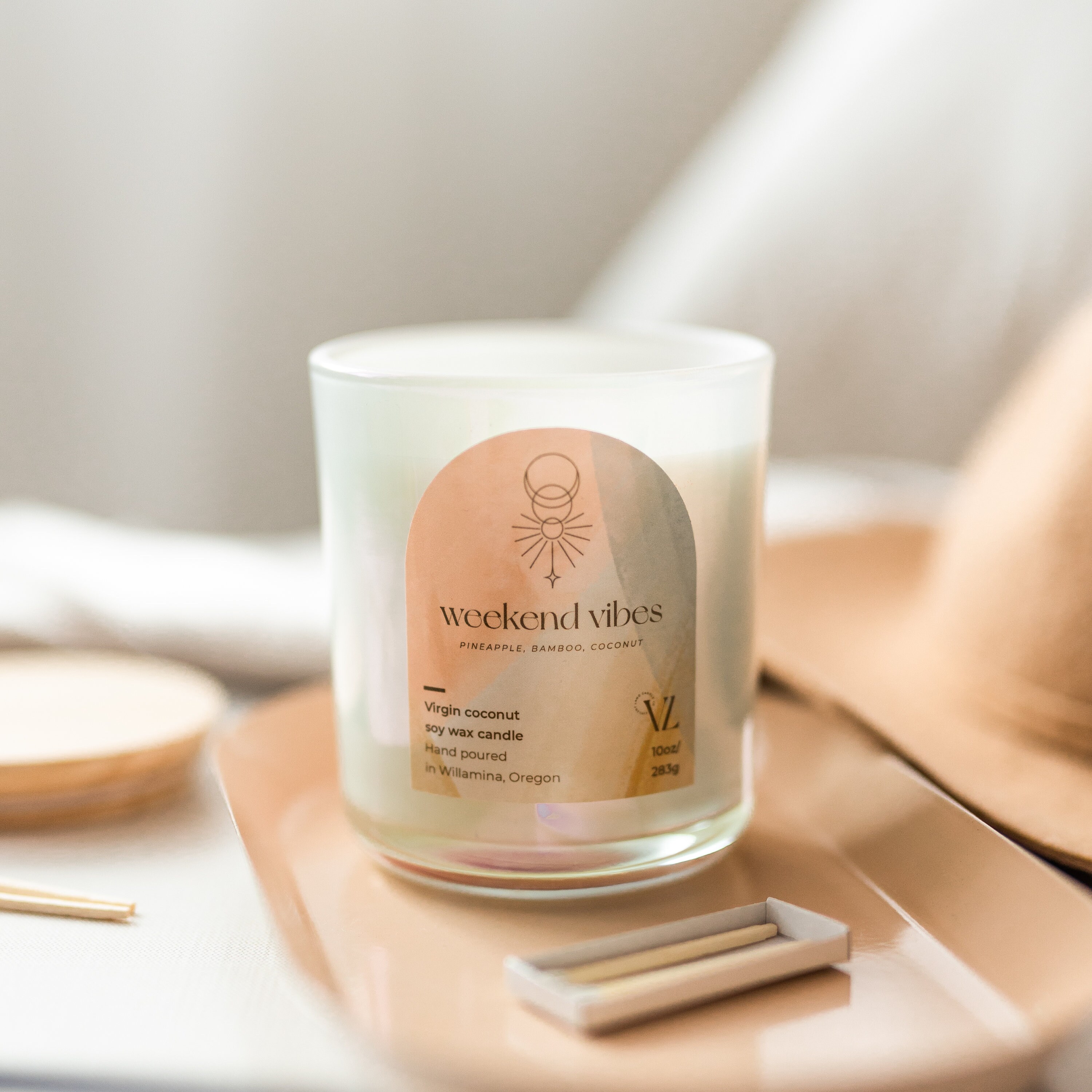 Weekend Vibes, Self Care Candle, Bamboo Coconut Candle, Bamboo Coconut ...