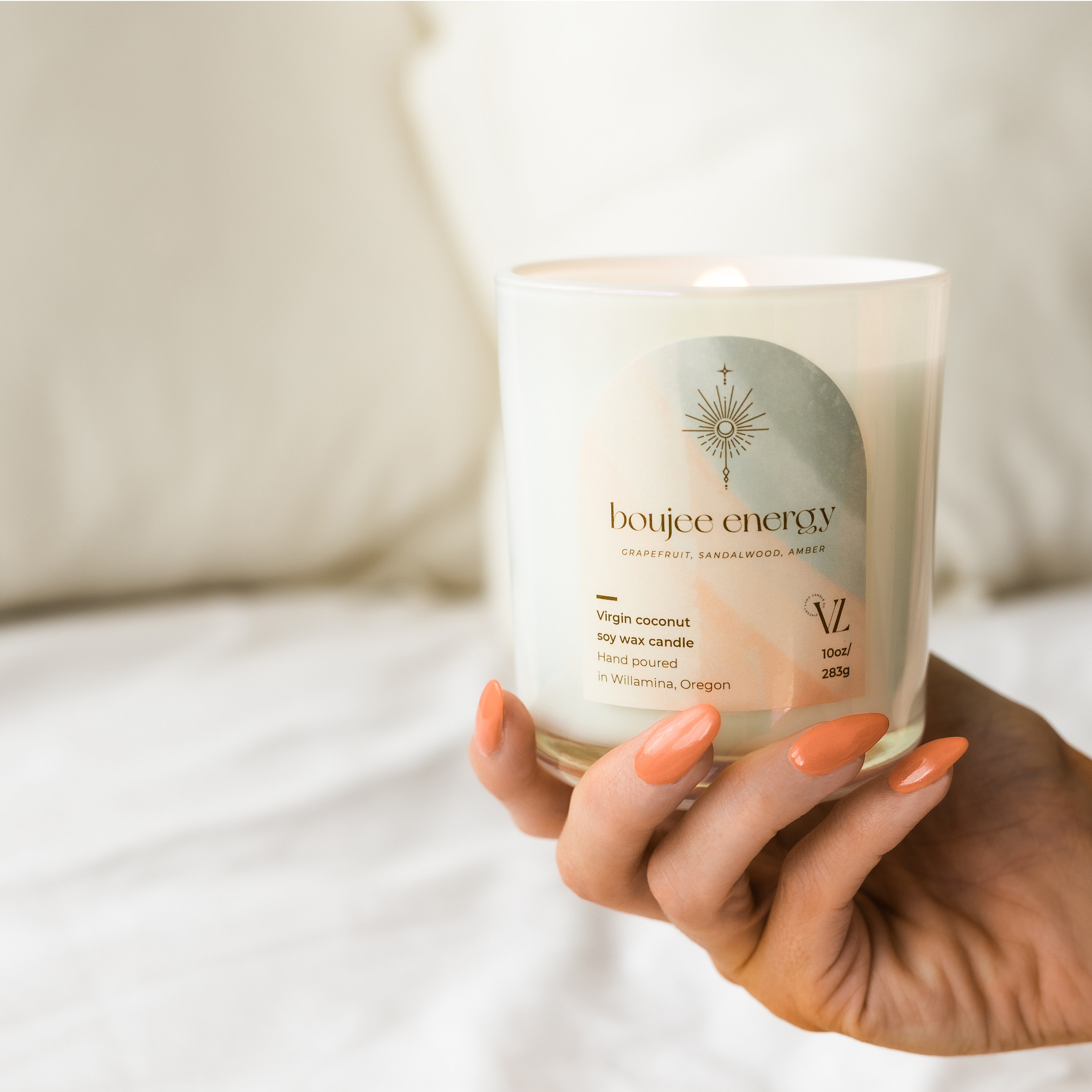 Boujee Energy, Bright Boujee Feminine Scented Wooden Wick Candle ...