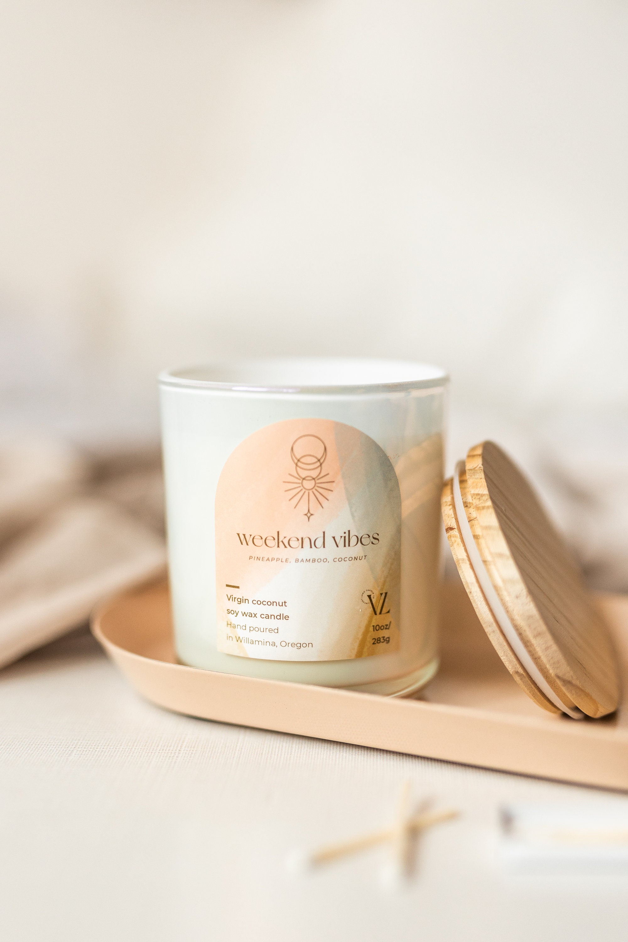 Weekend Vibes, Self Care Candle, Bamboo Coconut Candle, Bamboo Coconut ...
