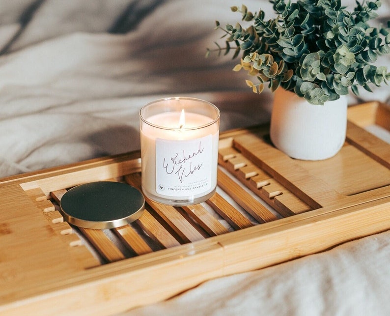 Weekend Vibes Self Care Candle Bamboo Coconut Candle Bamboo - Etsy