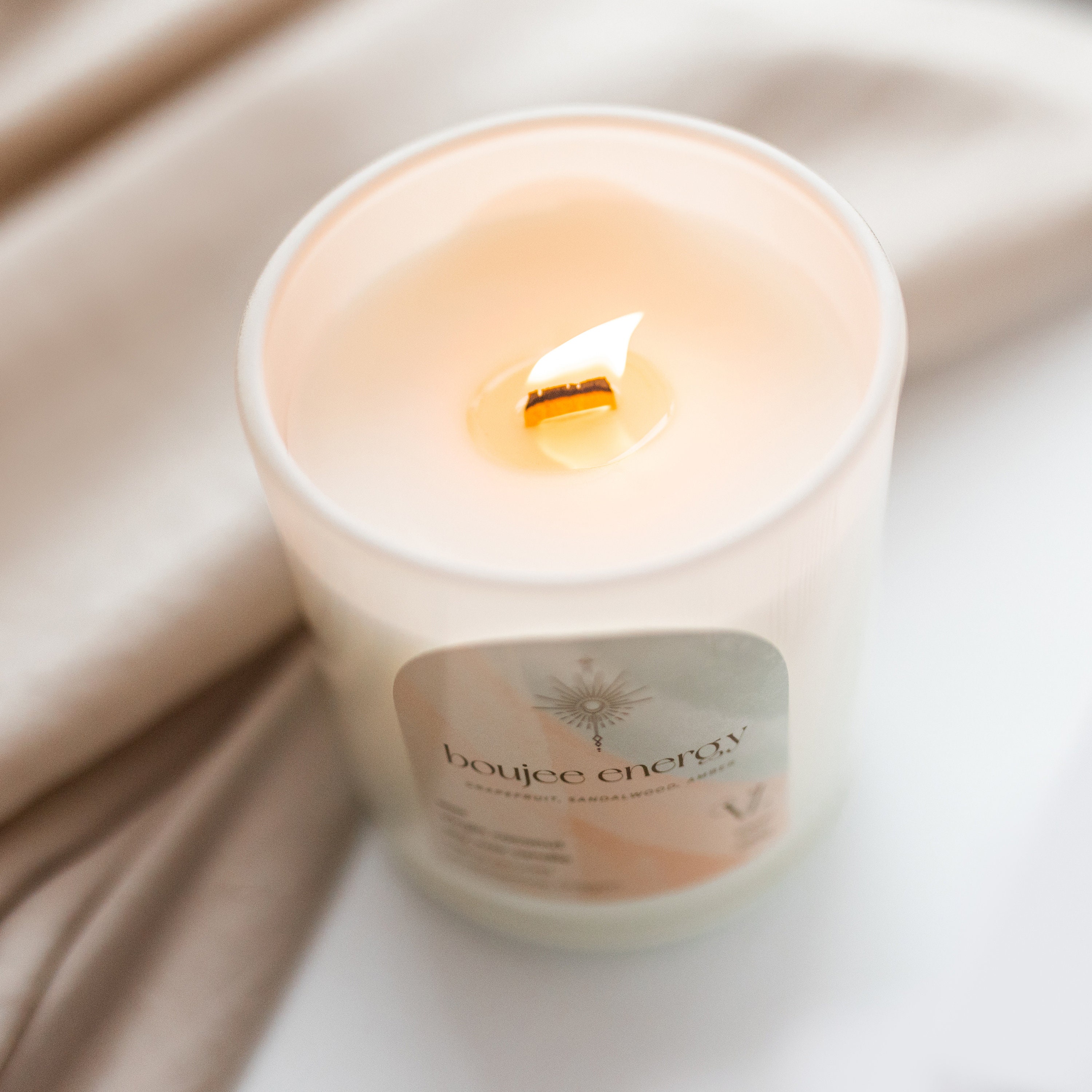 Boujee Energy, Bright Boujee Feminine Scented Wooden Wick Candle ...