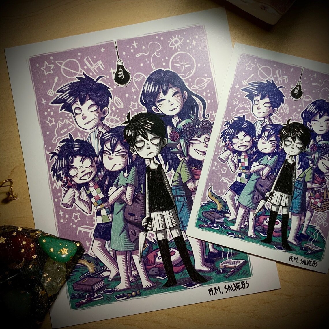 Omori Art Print Omocat Fan Art Poster - Etsy UK