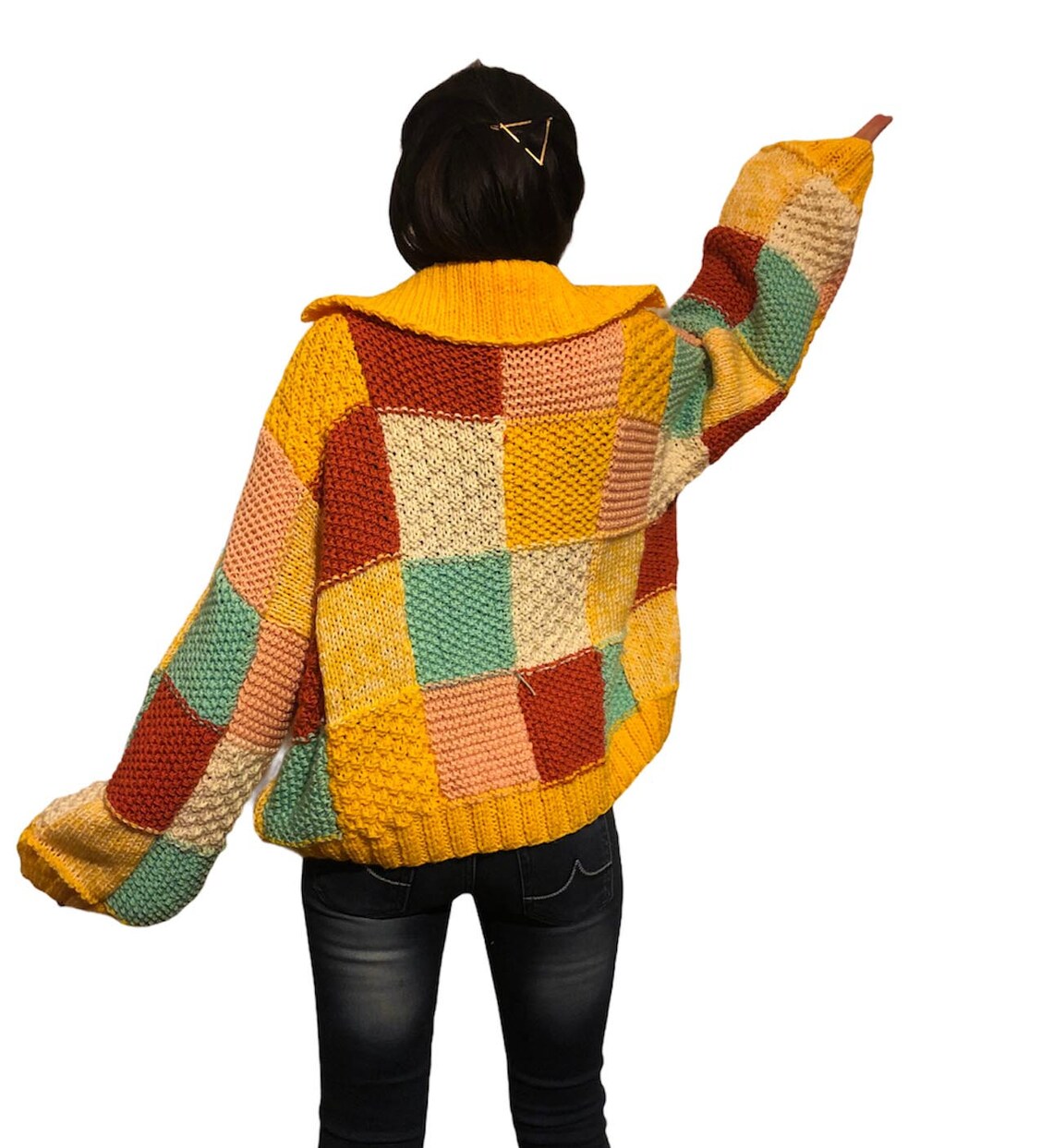 Cardigan Patchwork Autumn Edition Sweater Gift for Him | Etsy