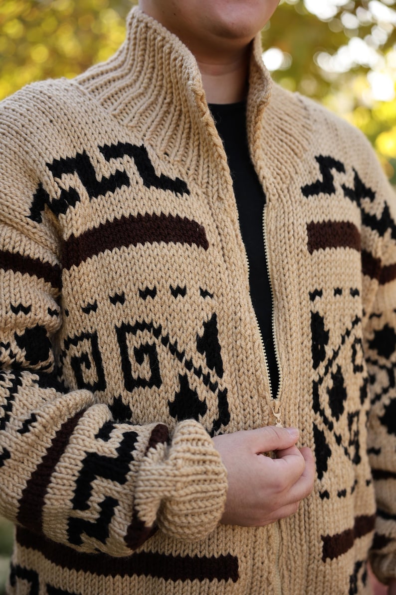 Big Lebowski Cardigan,the Dude Sweater, Vintage Sweater,western ...