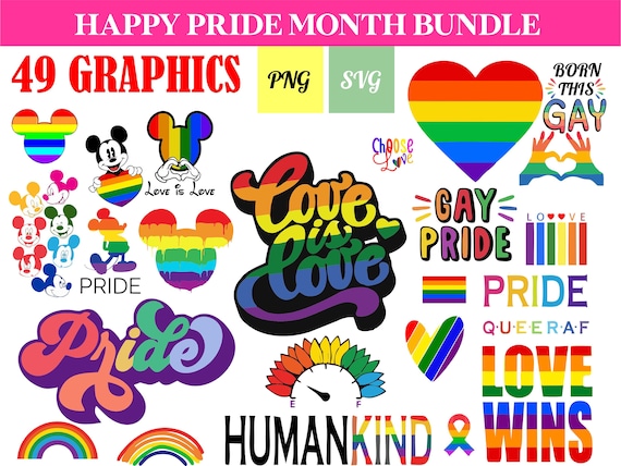 Pride Bundle LGBTQ Bundle Gay Pride Rainbow Gay - Etsy
