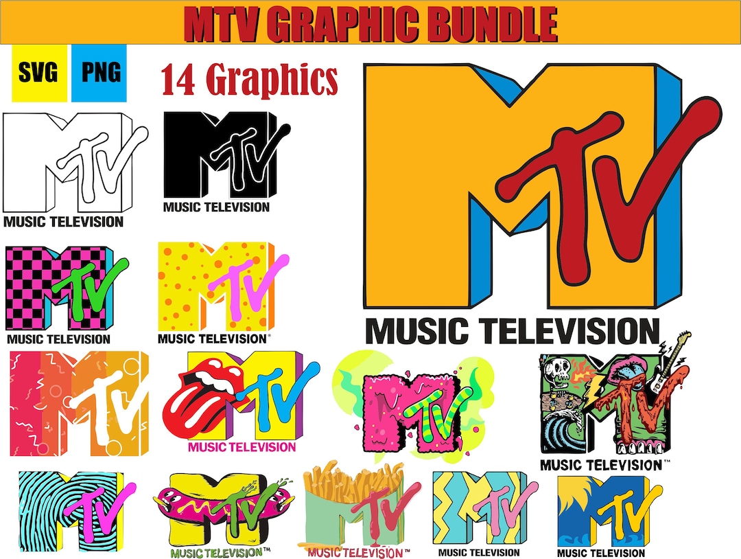 Mtv Bundle SVG, PNG Cricut Ready, Cut Files, Digital Vector File | 14 ...