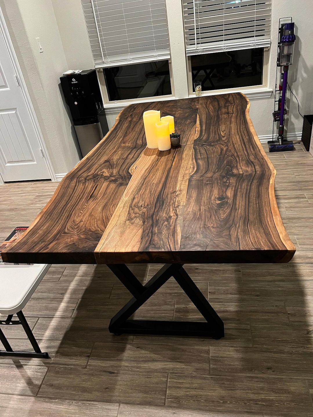 Black Walnut Table, Live Edge Dining Table, Walnut Wood, Live Edge ...