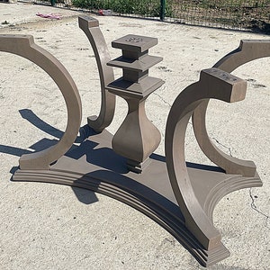 Table Pedestal Table Legs Trestle Base Coffee Table Legs - Etsy