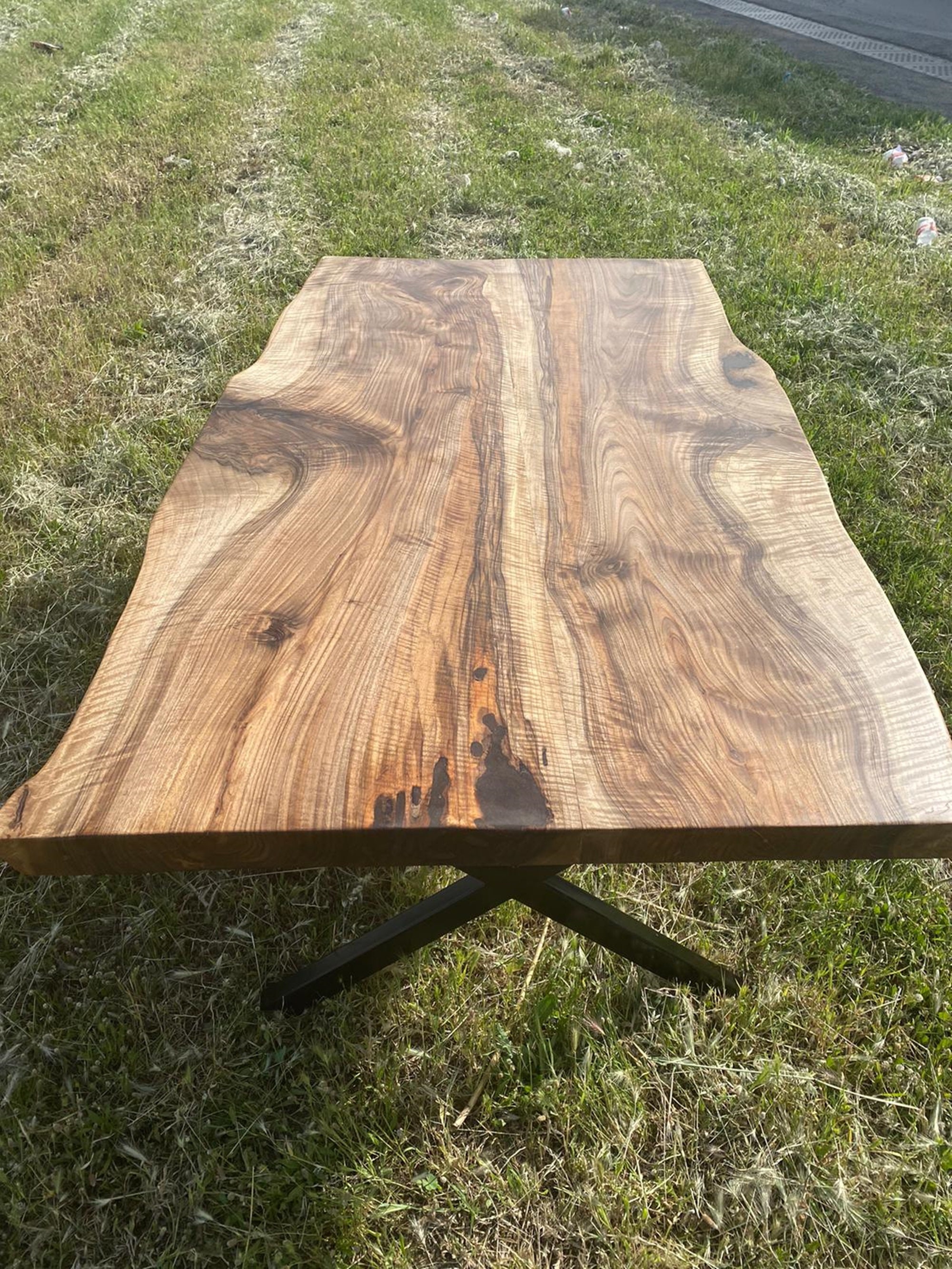 Walnut Table Live Edge Dining Table Live Edge Kitchen Table - Etsy