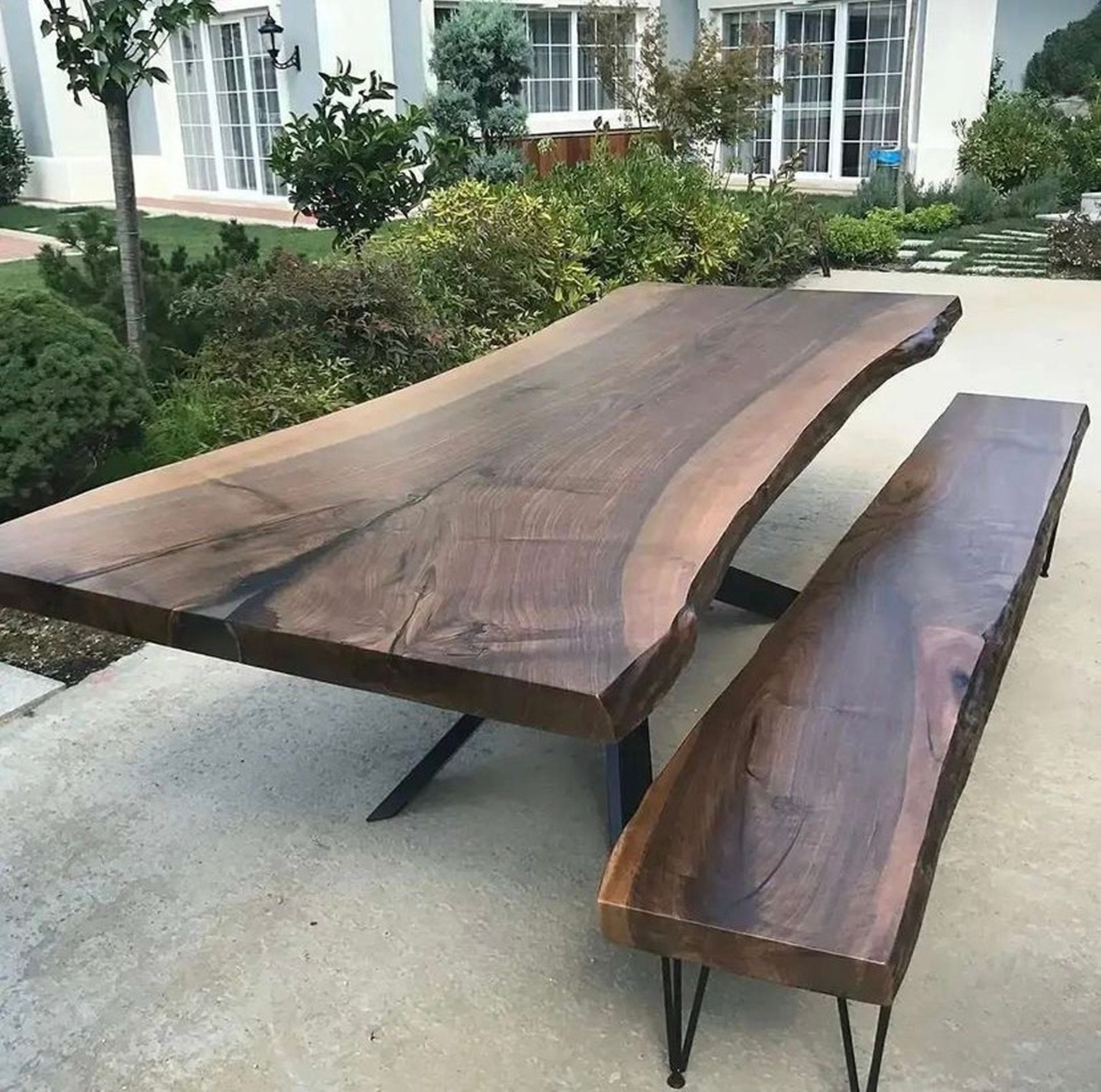 Live Edge Dining Table Dinning Table Kitchen Dining Table - Etsy