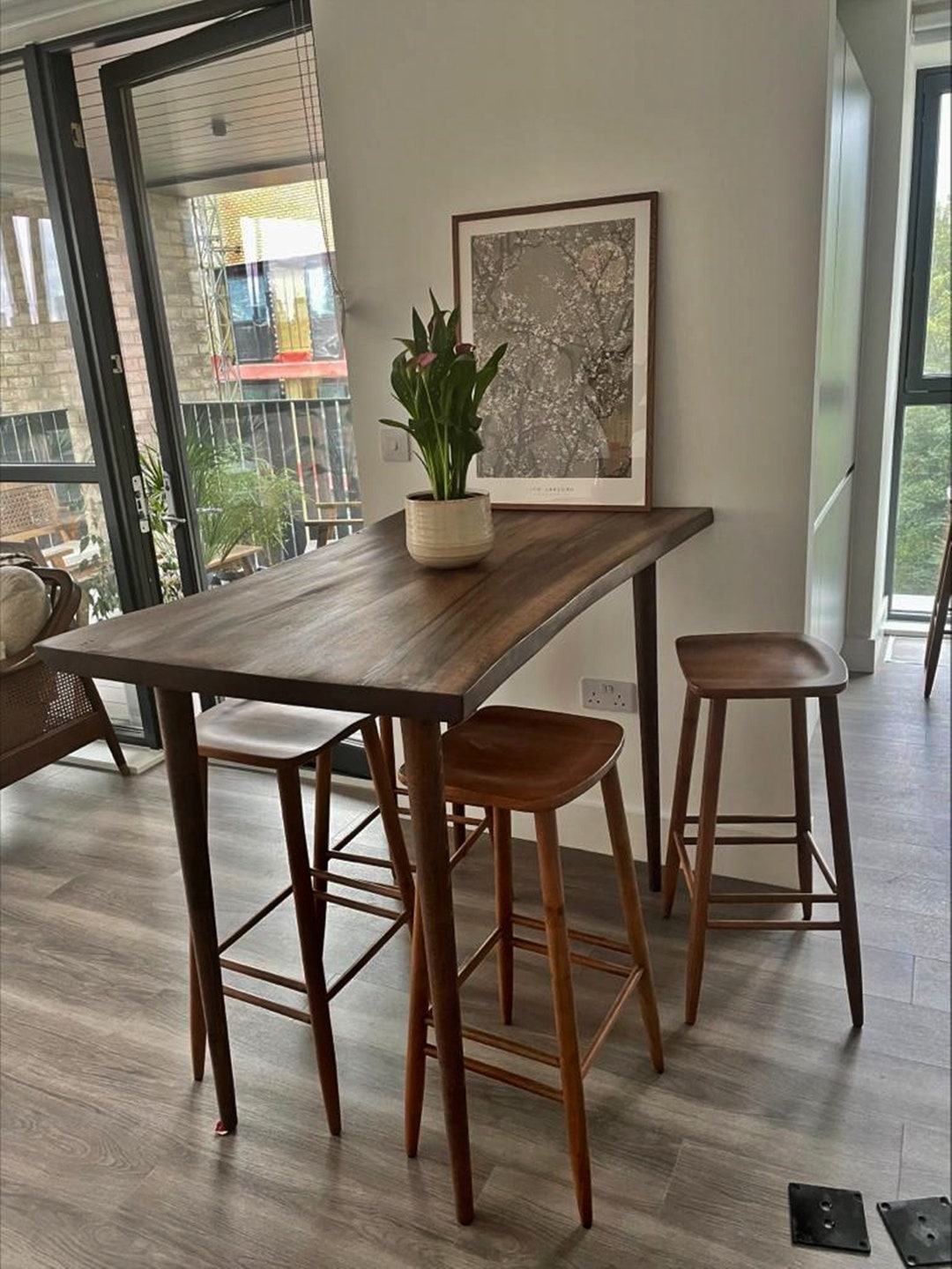 Live Edge Dining Table, Solid American Black Walnut, Kitchen Table ...