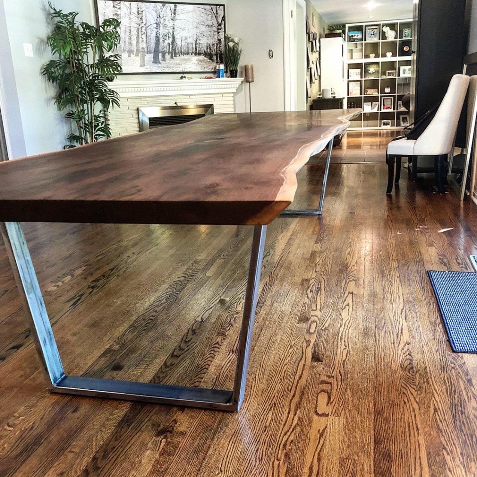 Walnut Table Kitchen Table Solid American Black Walnut - Etsy