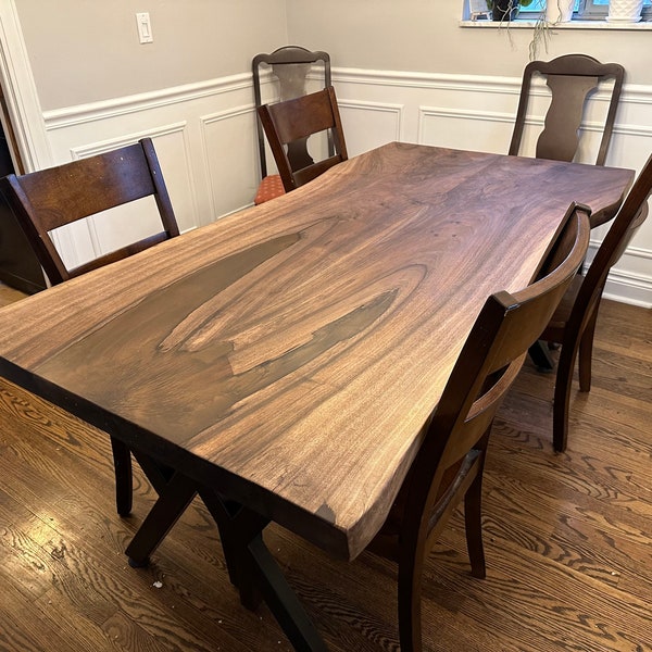 Walnut Table - Etsy
