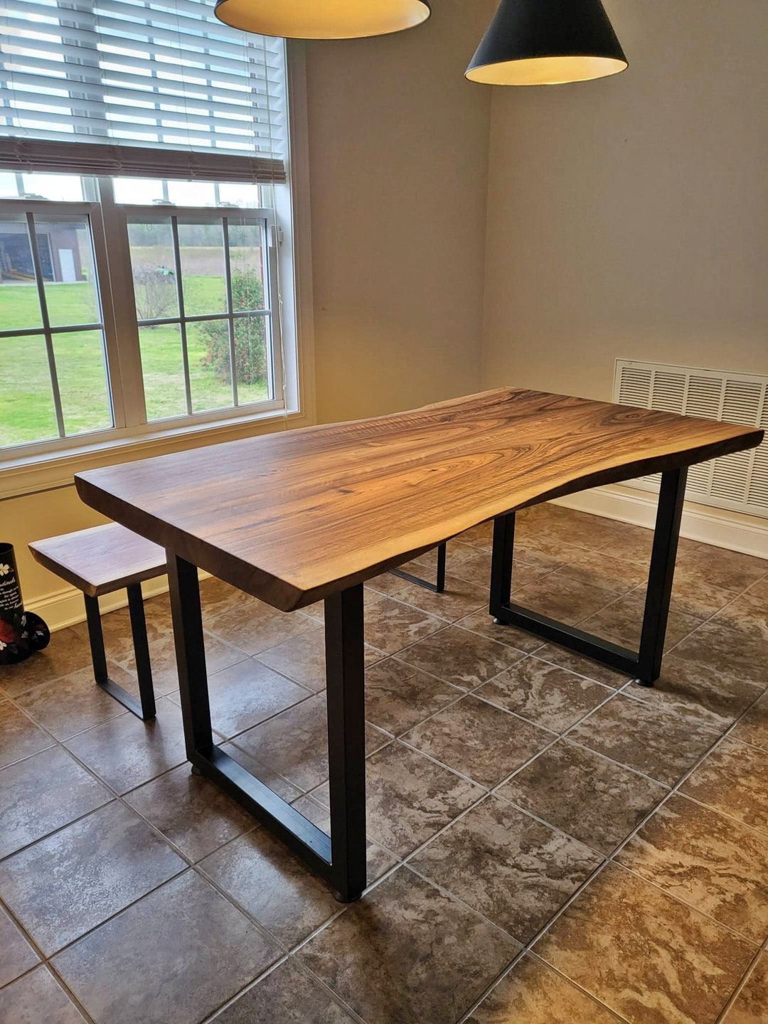 Live Edge Kitchen Table, Live Edge Table, Dining Room Table, Table Legs ...
