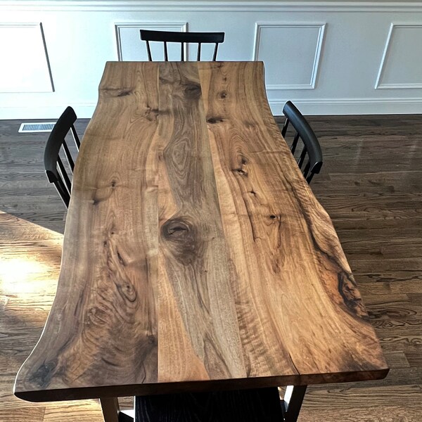 Walnut Table - Etsy