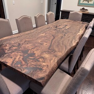 Wood Table, Dining Table, Gum Wood Table, Custom Dining Table, Live ...