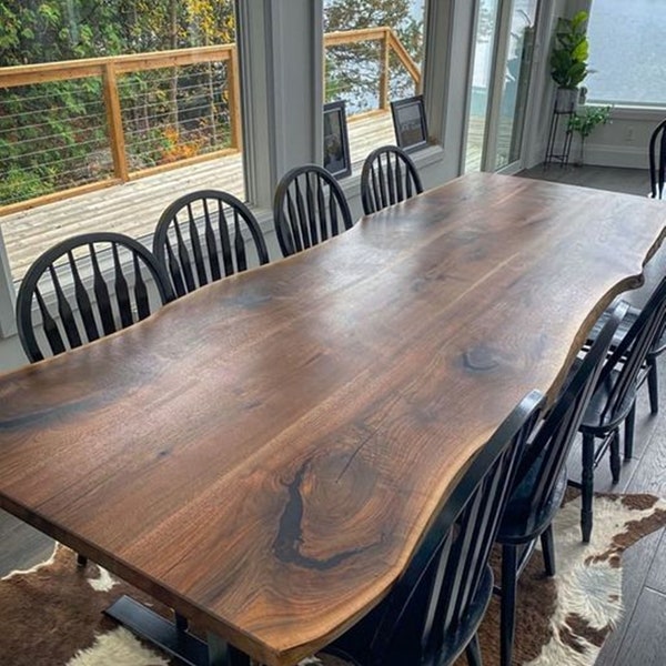 Walnut Dining Room Table - Etsy