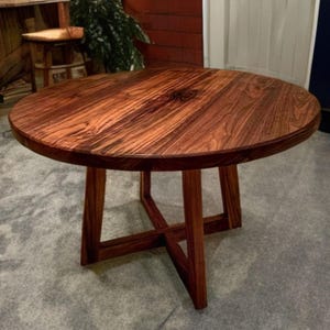 Round Dining Table, Handmade Round Table, Custom Round Table, Solid ...