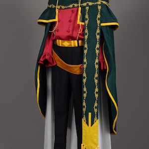 Fantasy Royal Herald Cape Pattern | Two-layer High Collar Cloak Free ...